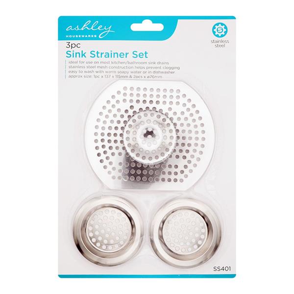 Ashley 3 Piece Sink Strainer Set | SS401 – Heavins