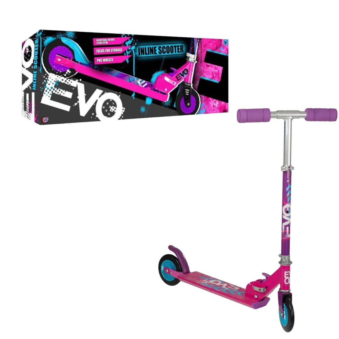 EVO Inline 2 Wheel Kids Scooter - Pink | 1438247.V24EX – Heavins