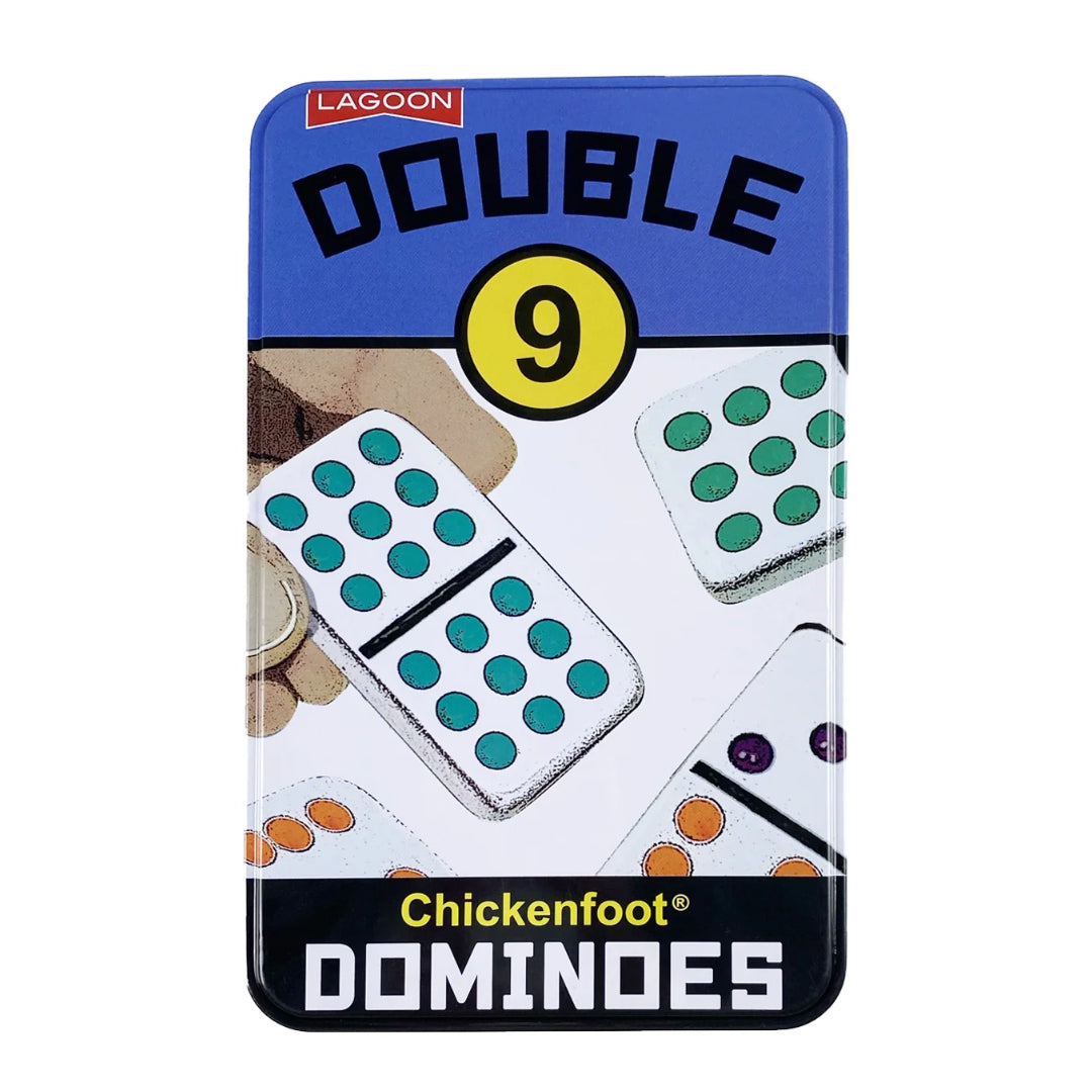 Lagoon Double 9 Dominoes in a Tin – Heavins