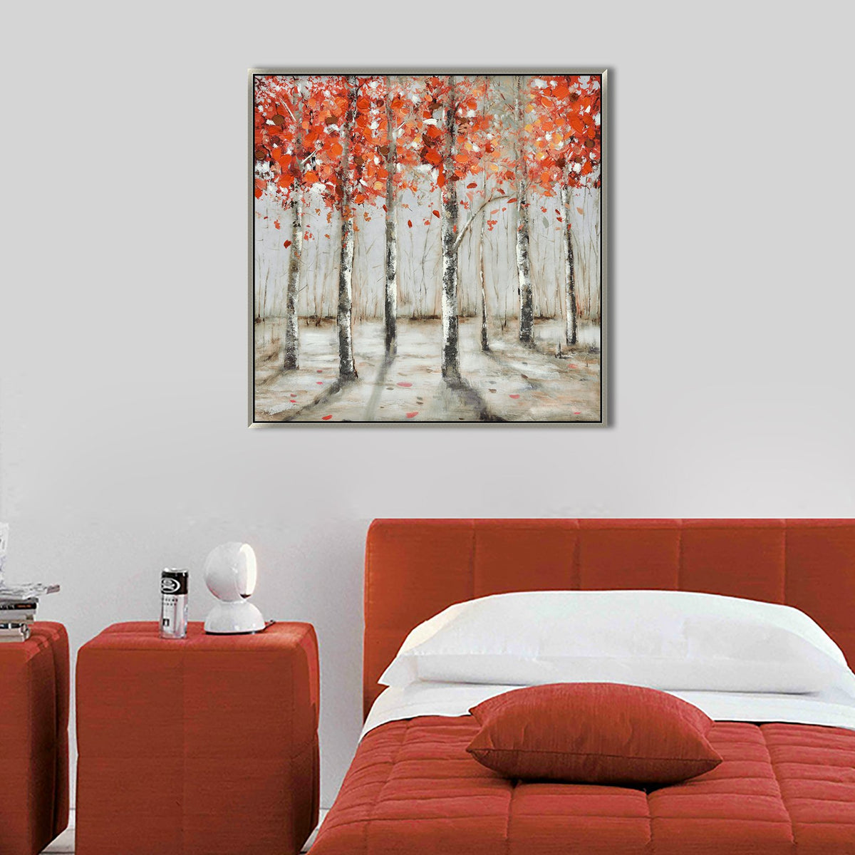 Macquillan Hand Painted Picture Late Autumn 100cm x 100cm | MQP7041 ...