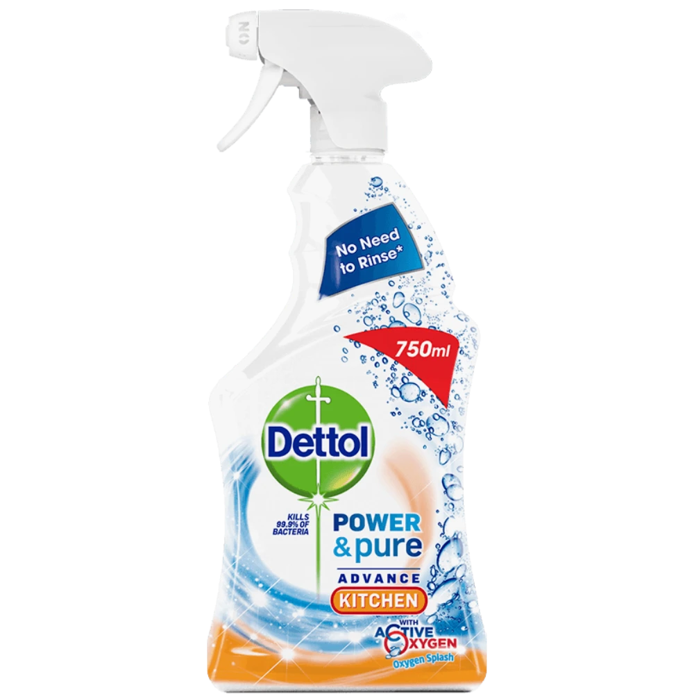 Dettol Power & Pure Advance Kitchen Spray 750ml | Heavins
