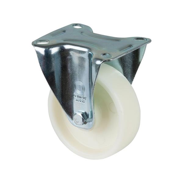 DS Transport Castor Wheel 100mm fixed 125kg White | CAS128 – Heavins