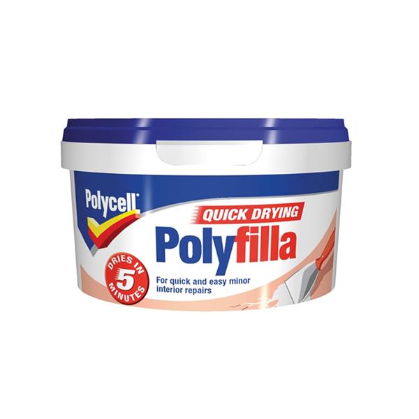 Polycell Quick Drying Polyfilla Wall Filler 500g | 5085286 – Heavins