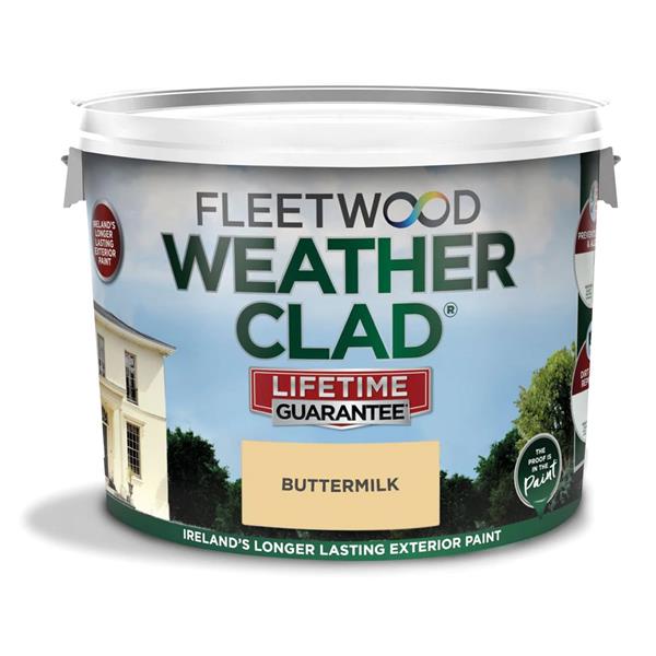 Fleetwood Weatherclad Masonry Paint 10 Litre - Buttermilk | XWC10BU ...