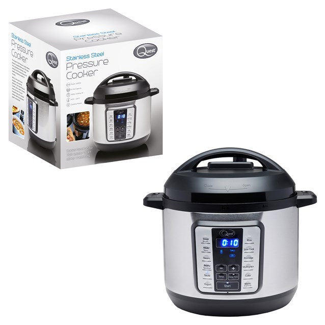 Quest Pressure Cooker 6 Litre - Stainless Steel | 63009 – Heavins