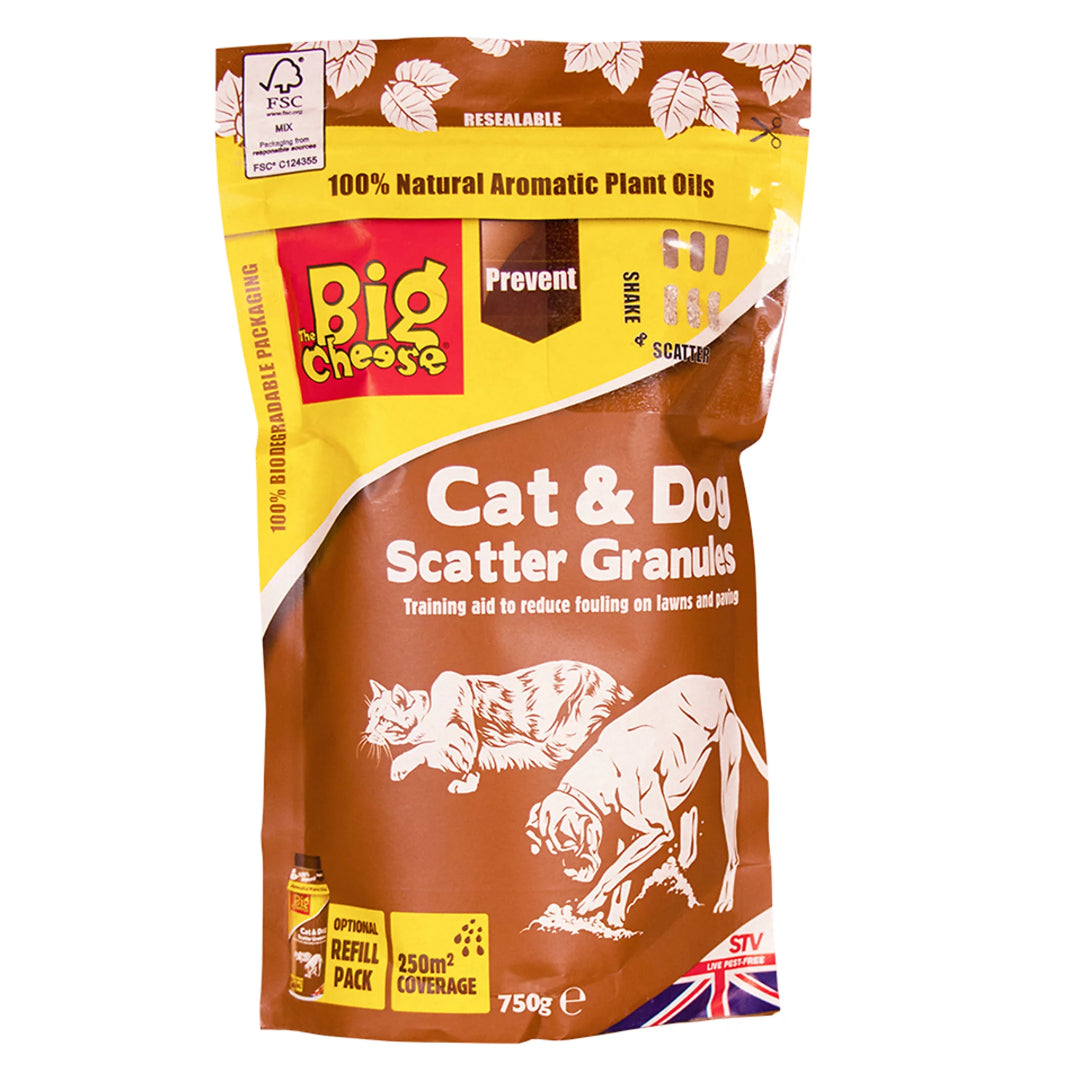 Big Cheese Cat and Dog Scatter Granules 750g | STV631 – Heavins
