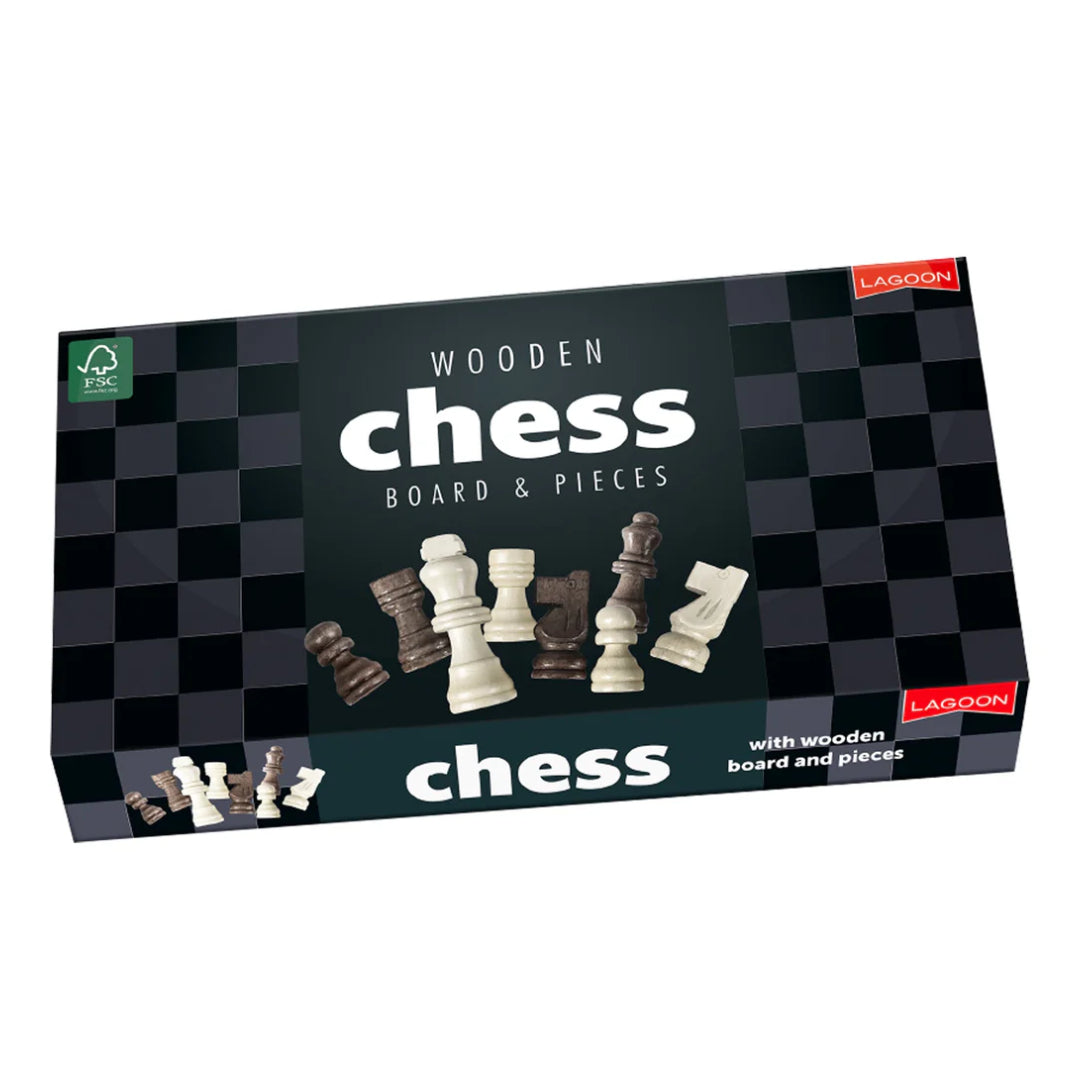 Lagoon Wooden Board Chess Game and Pieces – Heavins