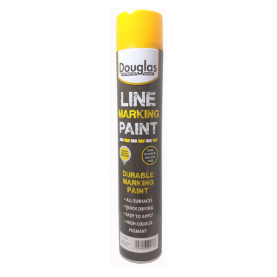 Douglas Line Marking Spray Paint 750ml - Yellow | DS0750A – Heavins