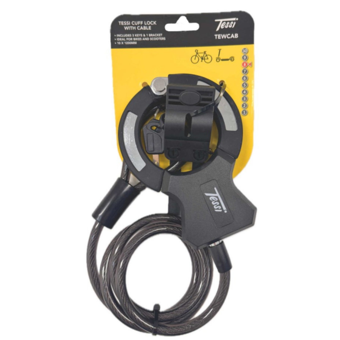 Tessi Cuff Lock with Cable ( Bike and E Scooter Lock ) | TEWCAB – Heavins