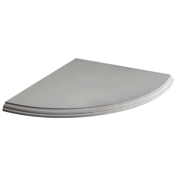 Tema Corner Shelf 400mm X 400mm X 15mm - Grey | TSC400G – Heavins
