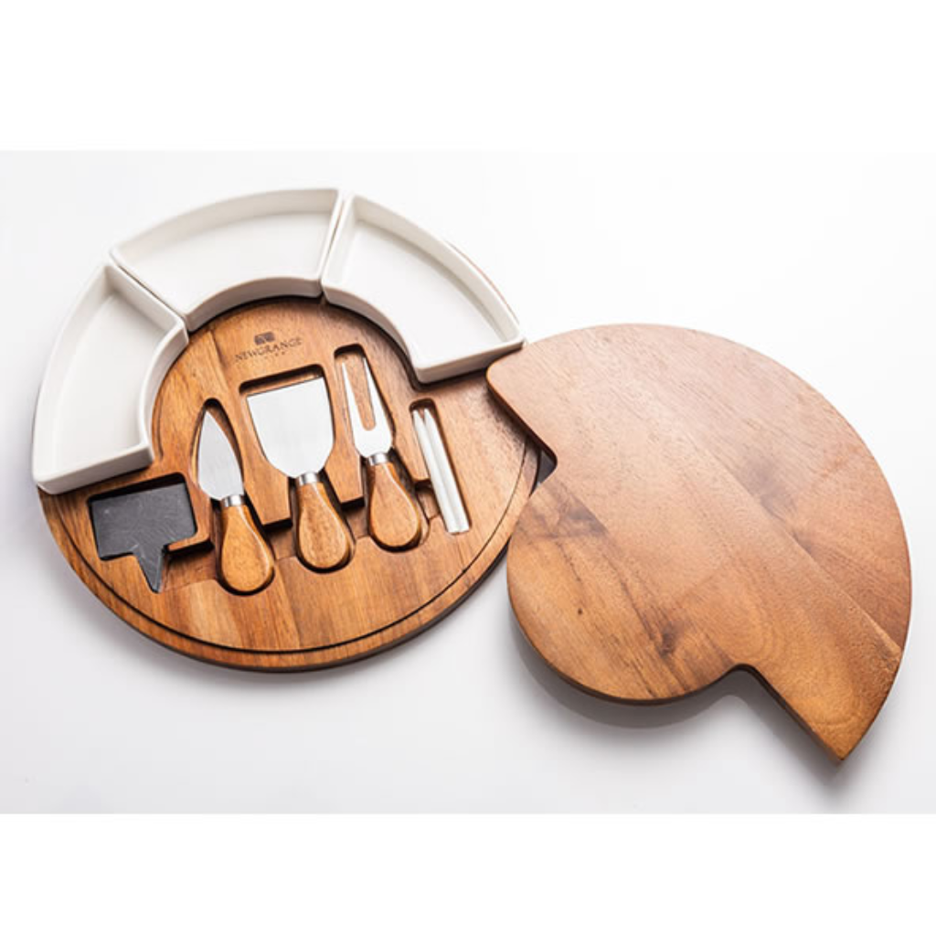 Newgrange Living Cheese Board Set with Ceramic Dishes | 500017 – Heavins