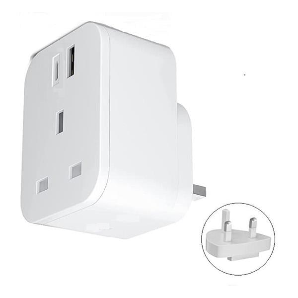 Powermaster Plug Adaptor with USB Outlets ( USB Type A and USB Type C ...