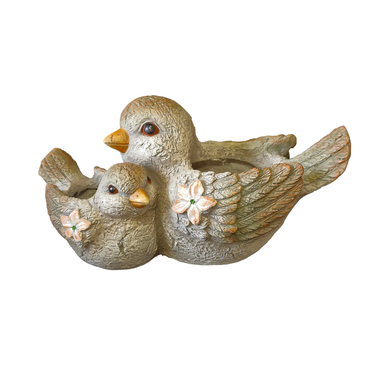 WGP Mother and Baby Bird with Garden Planter and Floral Decoration | G ...