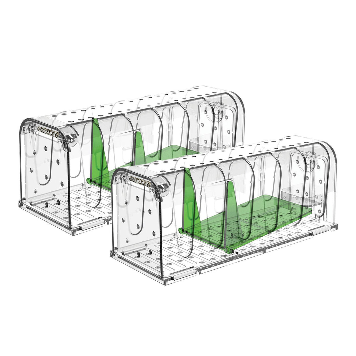Pest Free Zone Clear Live Capture Mouse Trap 2 Pack | PFZ009412 – Heavins