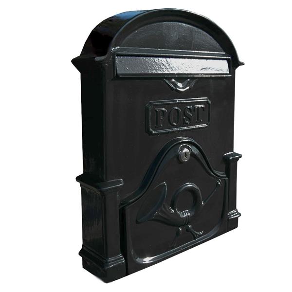Paprika The Brosna A4 Cast Aluminium Letterbox Postbox - Graphite Blac ...