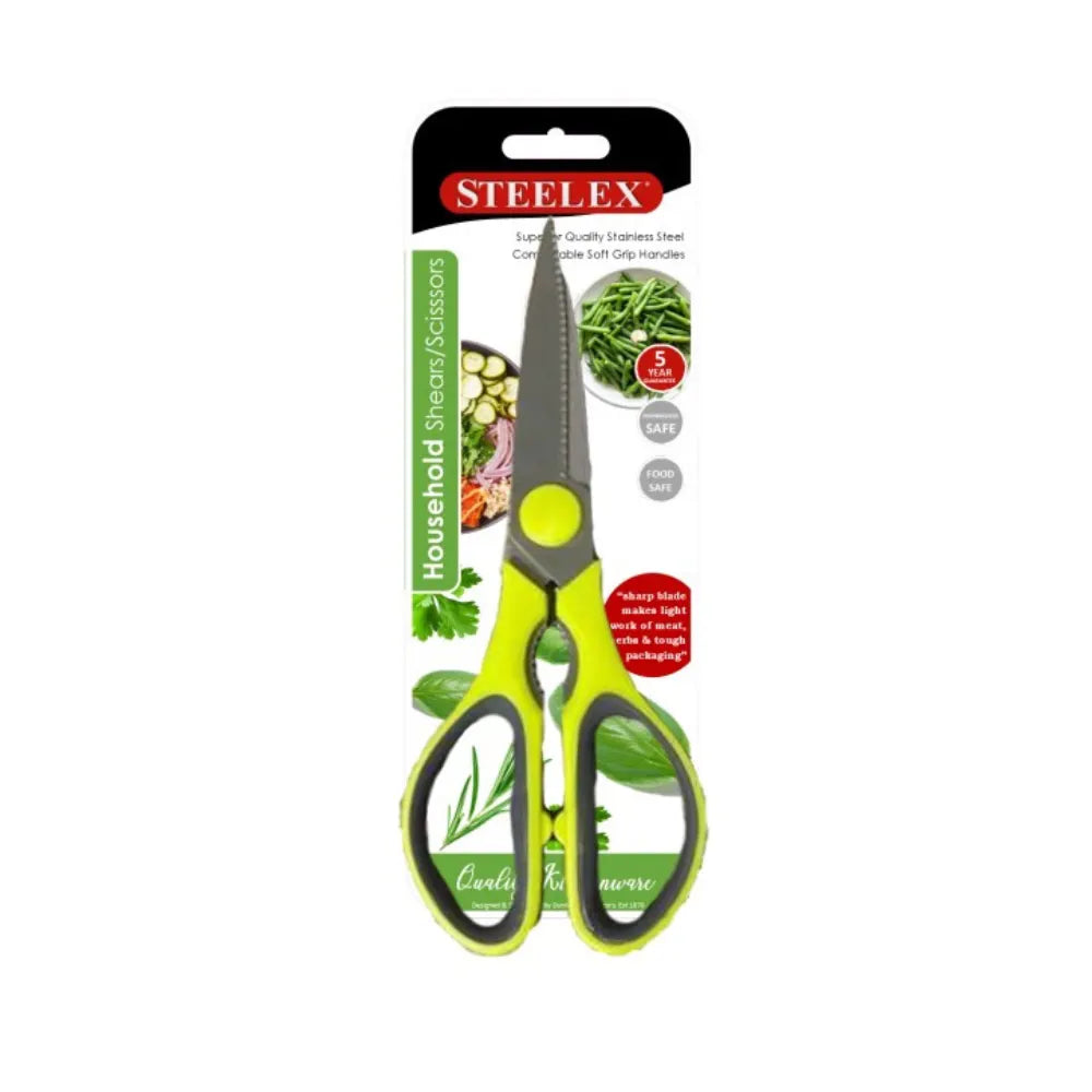 Steelex Household Kitchen Scissors / Shears – Stainless Steel – Heavins