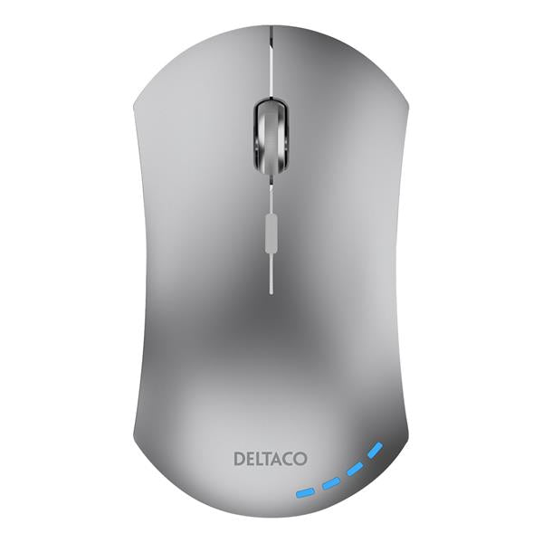 Deltaco Wireless Optical Computer Mouse - Aluminium | MS800 – Heavins