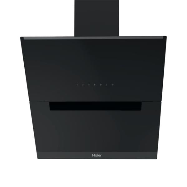 Haier Series 6 Chimney Cooker Hood 60cm Tempered Glass - Matt Black ...