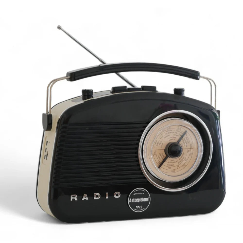 Steepletone Brighton Retro DAB / FM Bluetooth Radio - Black – Heavins