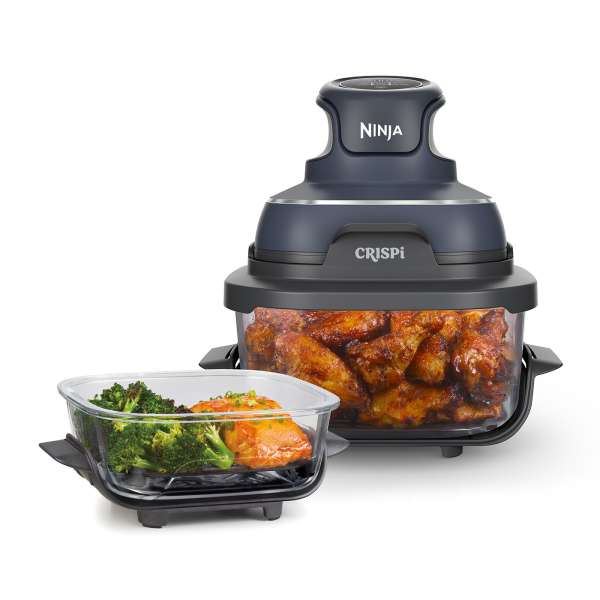 Ninja CRISPi 4 in 1 Portable Glass Air Fryer 4.5L | FN101UKGY – Heavins