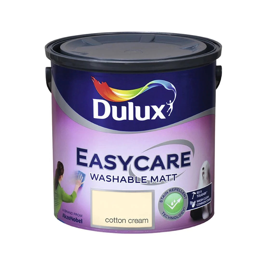 Dulux 2.5 Litre Easycare Washable Matt - Cotton Cream | 5083823 – Heavins