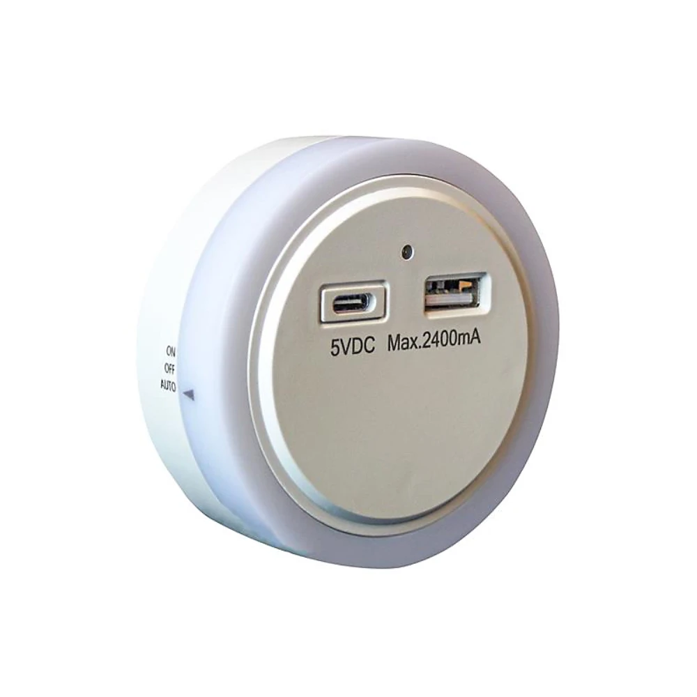 Unicom LED Plug in Night Light | USB Charger USB A & C – Heavins
